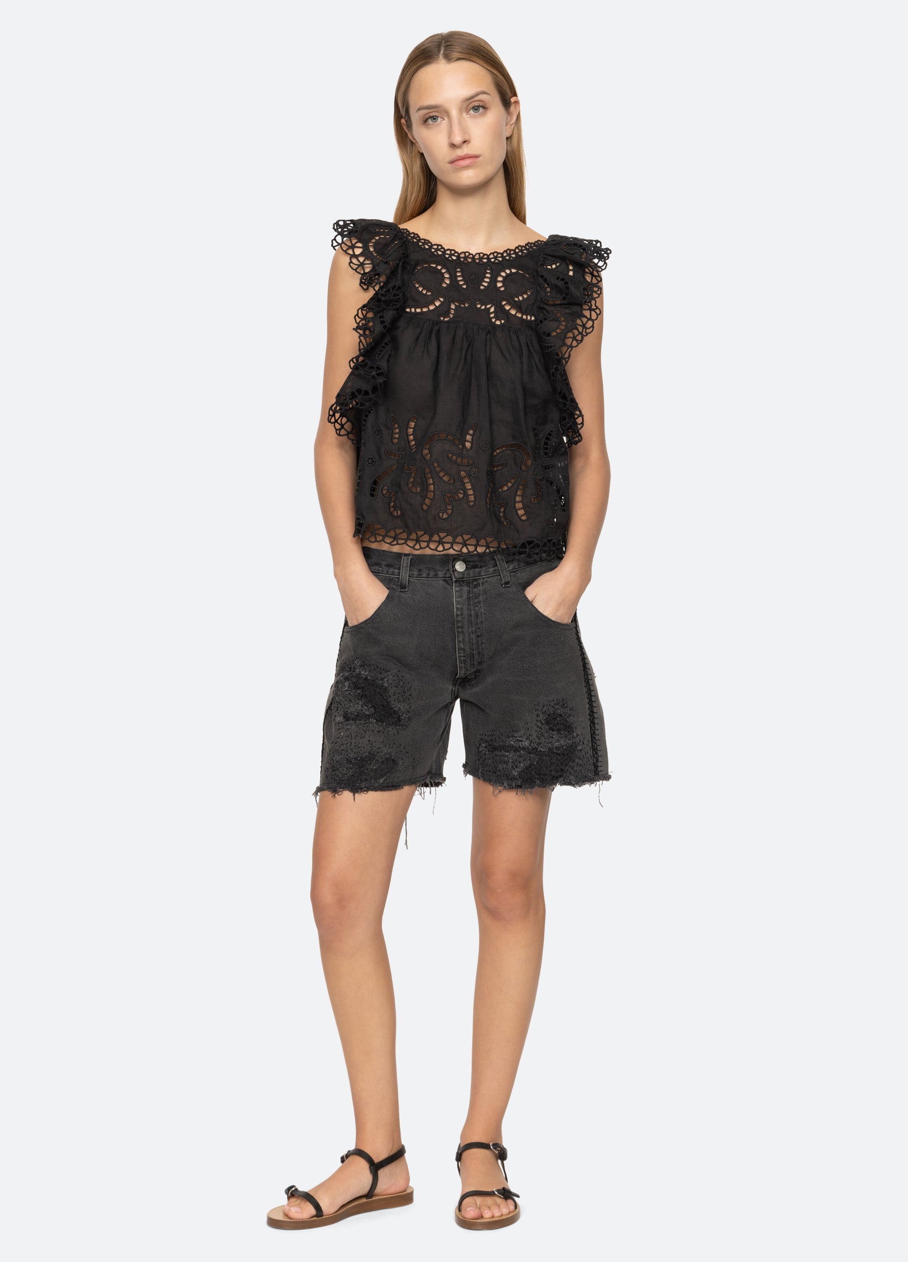 Marja Tank Top for Women - Sea